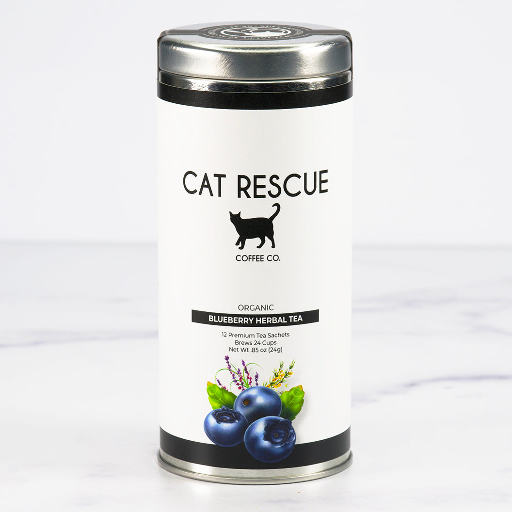 Blueberry Herbal Tea– Cat Rescue Coffee Company