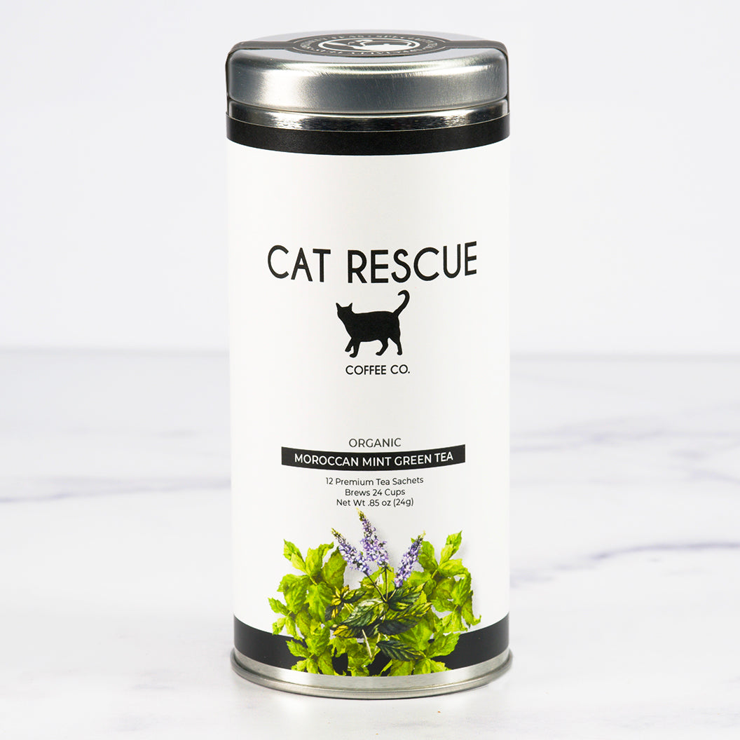 Moroccan Mint Green Tea– Cat Rescue Coffee Company