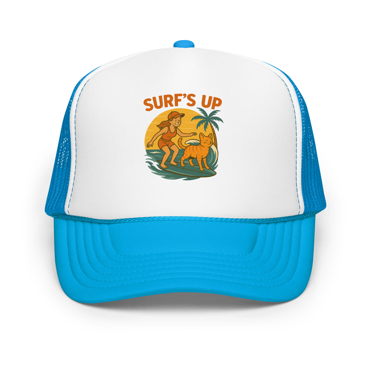 Surf's Up Ball Cap– Cat Rescue Coffee Company